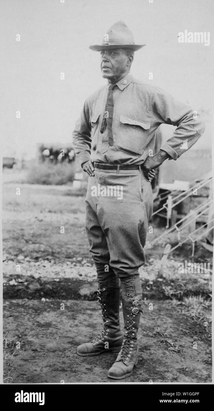 Major Charles Young of the 10th Cavalry who will be made Lieutenant ...