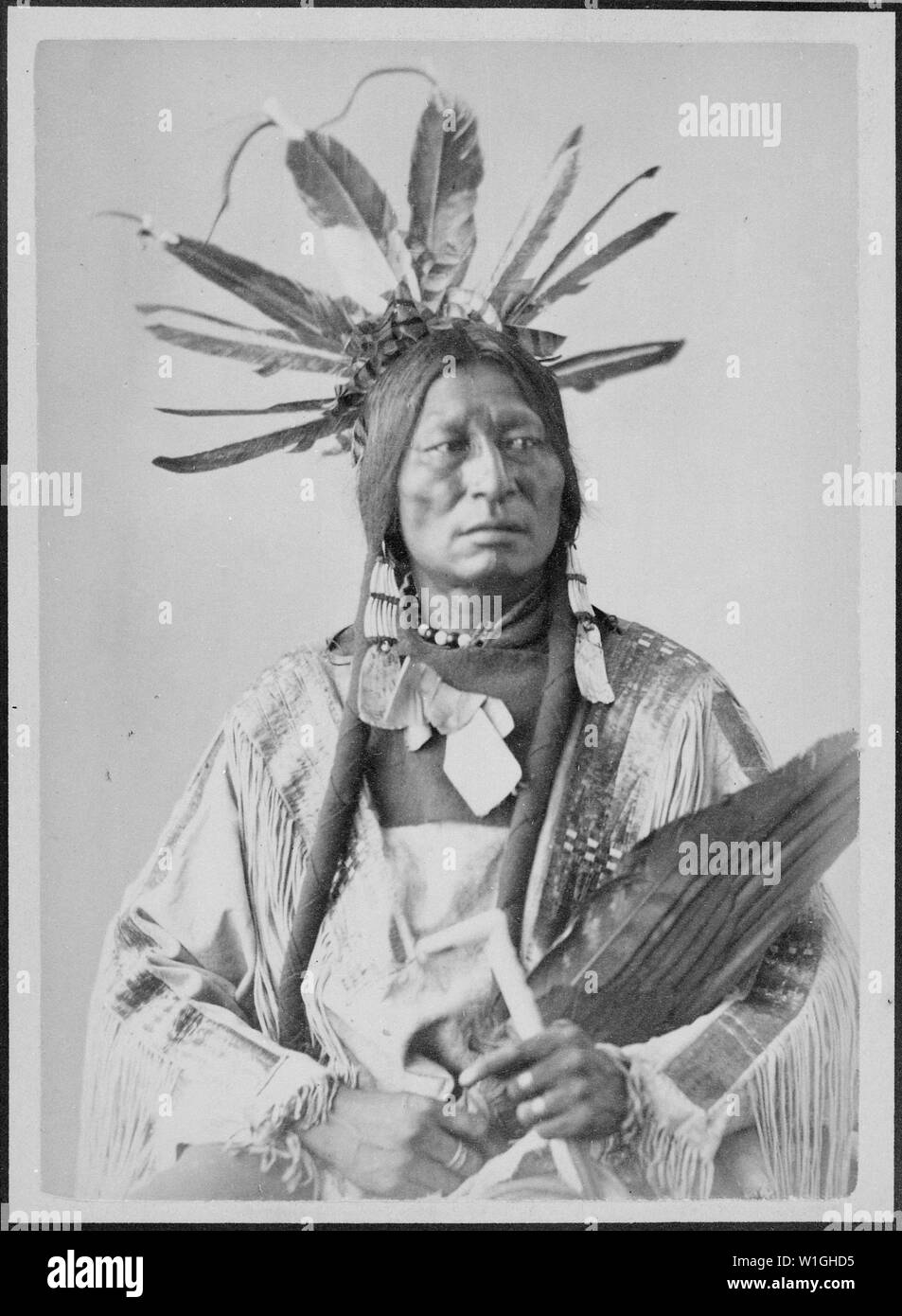 Many Horns-Hatona. Tachana, Sioux, 1872 Stock Photo - Alamy