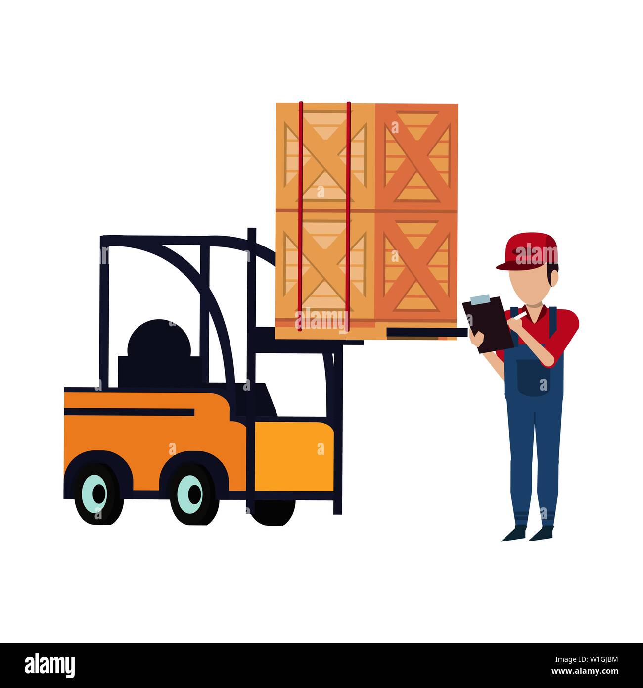 Job logistics profession warehouse Stock Vector Images - Alamy