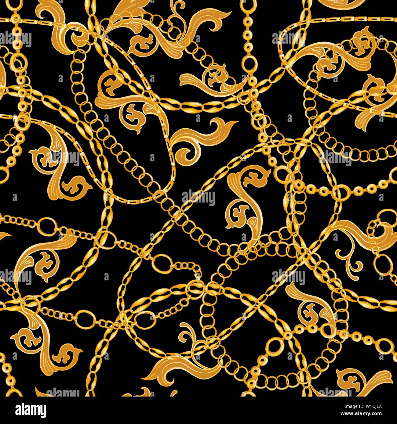 Vintage paper chains Stock Vector Images - Alamy