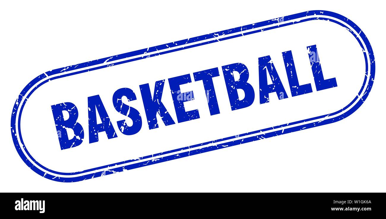 basketball stamp. basketball square grunge sign. basketball Stock ...