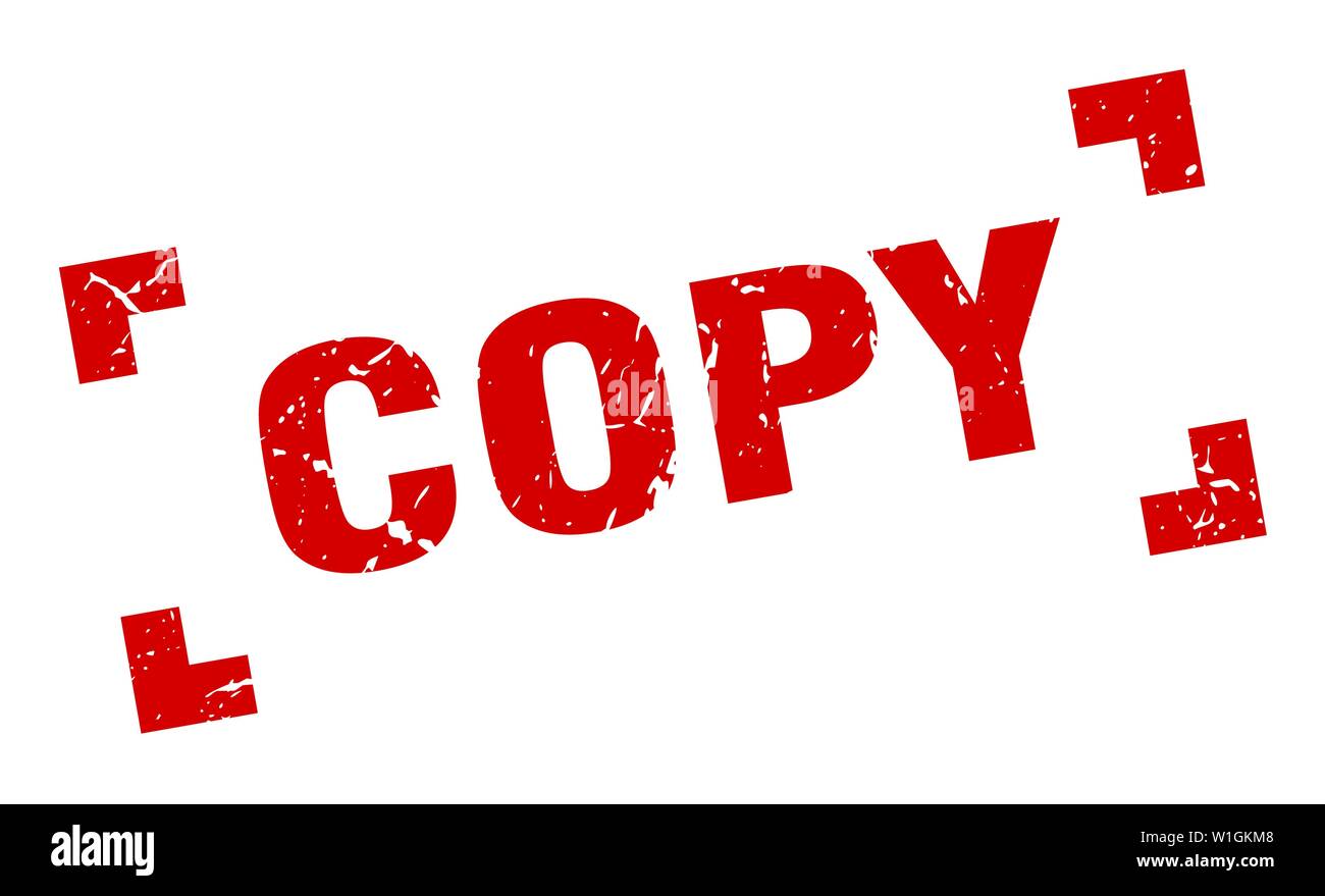 copy stamp. copy square grunge sign. copy Stock Vector Image & Art - Alamy