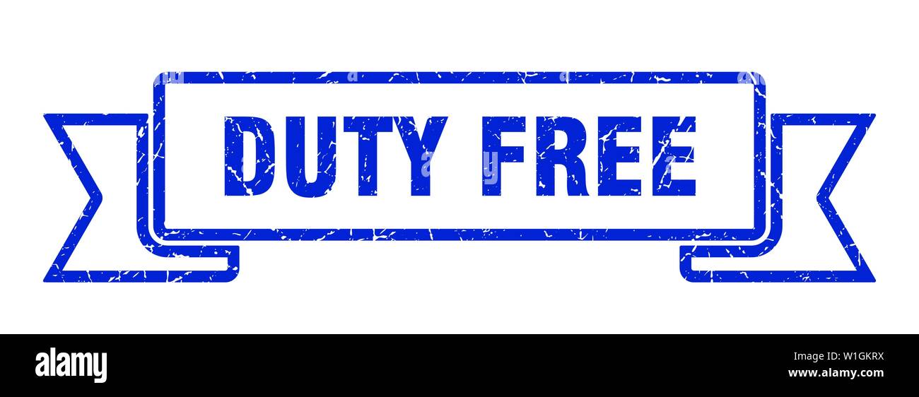 duty free grunge ribbon. duty free sign. duty free banner Stock Vector ...
