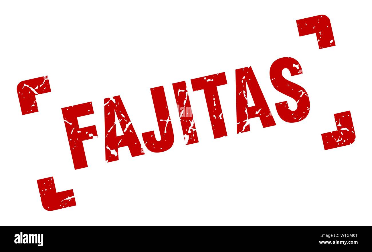 fajitas stamp. fajitas square grunge sign. fajitas Stock Vector Image ...