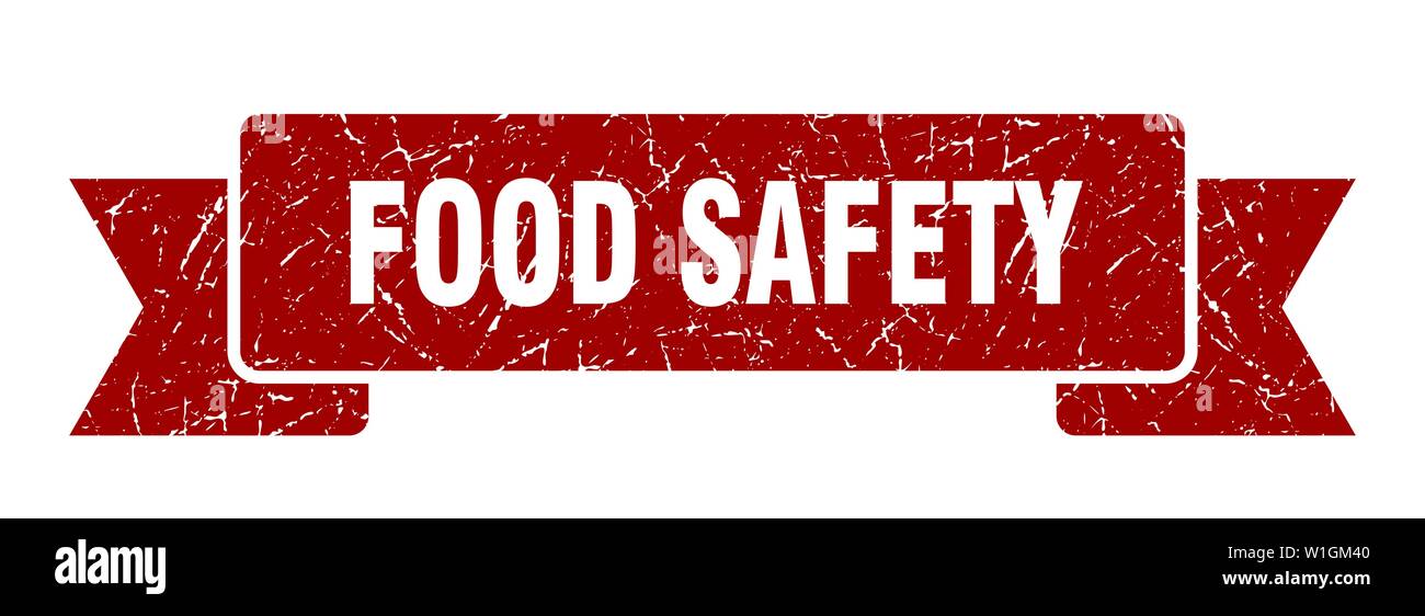 food safety grunge ribbon. food safety sign. food safety banner Stock ...