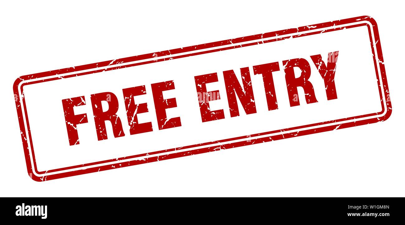 Free entry stamp sign seal Cut Out Stock Images & Pictures - Alamy