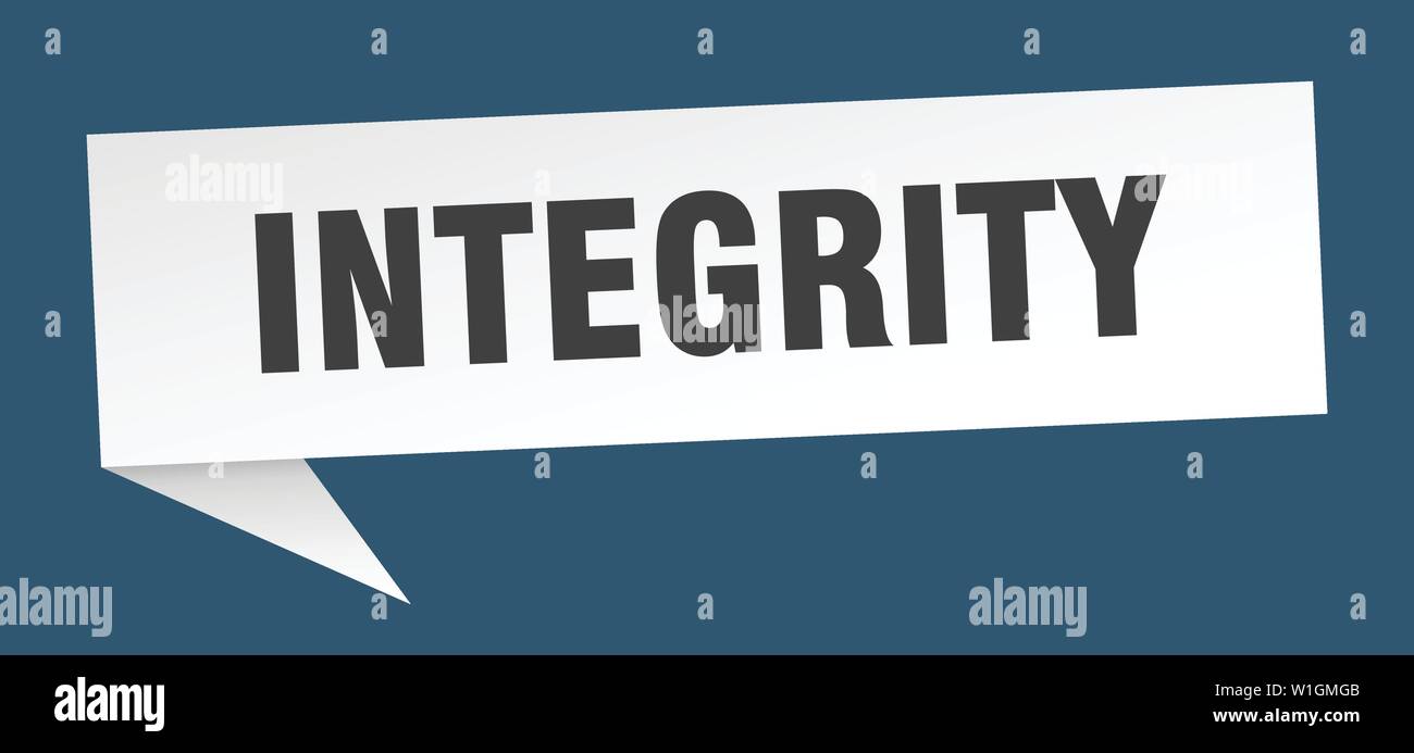 integrity speech bubble. integrity sign. integrity banner Stock Vector ...