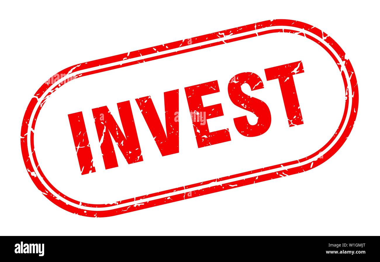 invest stamp. invest square grunge sign. invest Stock Vector Image ...