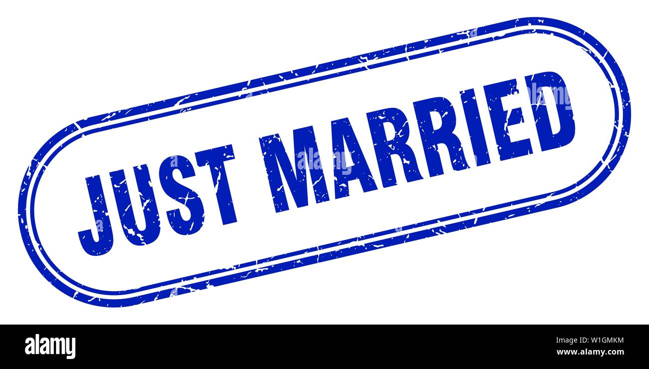 just married stamp. just married square grunge sign. just married Stock ...