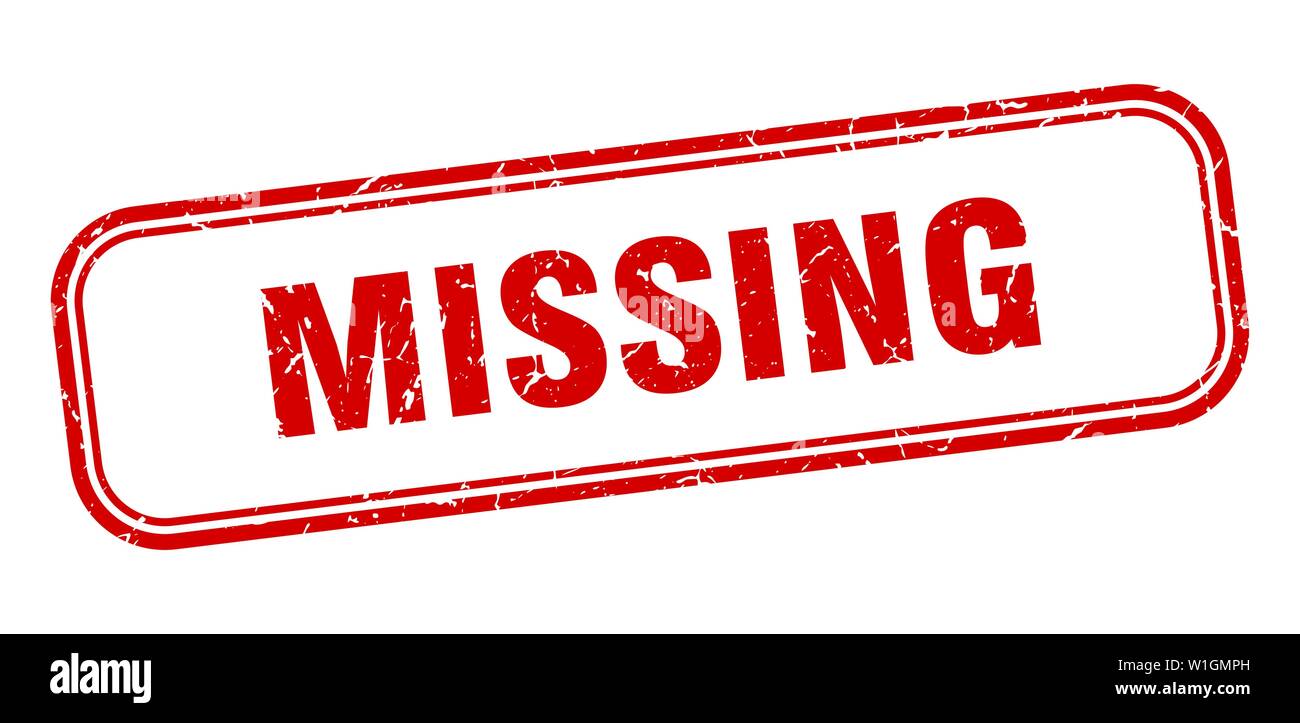 Missing stamp sign seal Stock Vector Images - Alamy