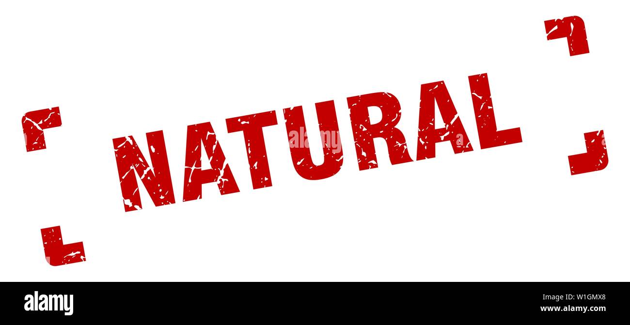 natural stamp. natural square grunge sign. natural Stock Vector Image ...