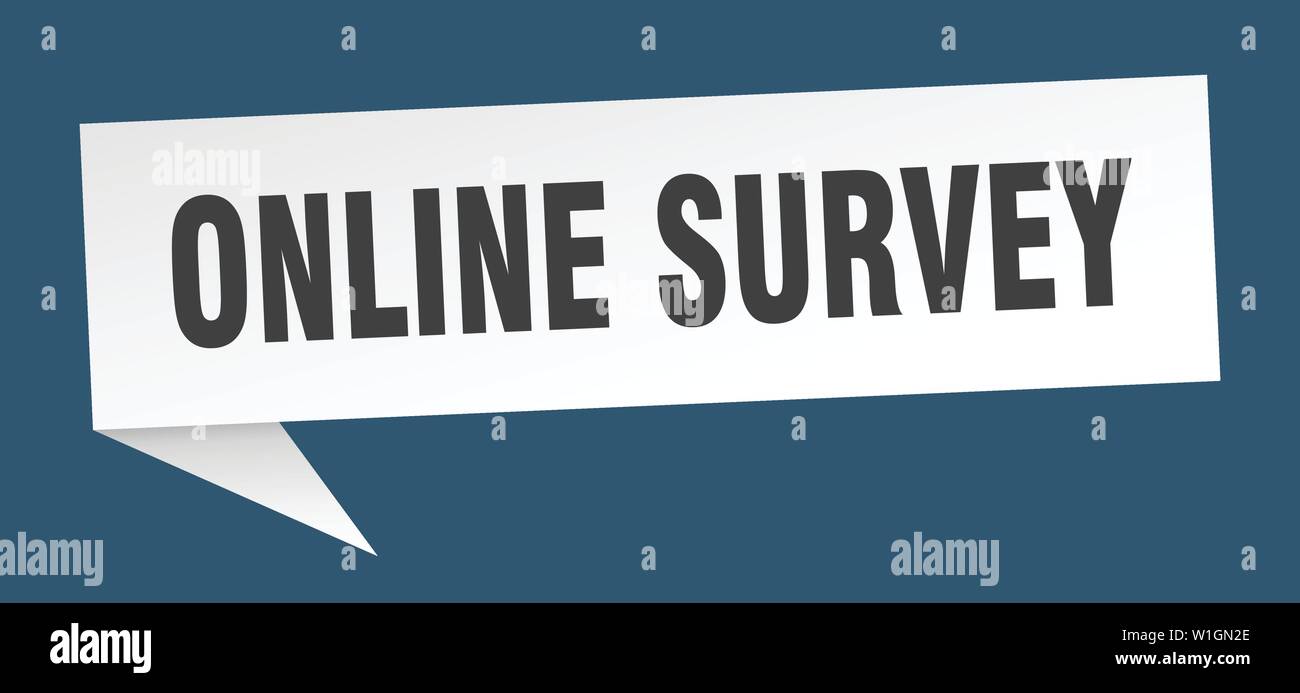 online survey speech bubble. online survey sign. online survey banner ...
