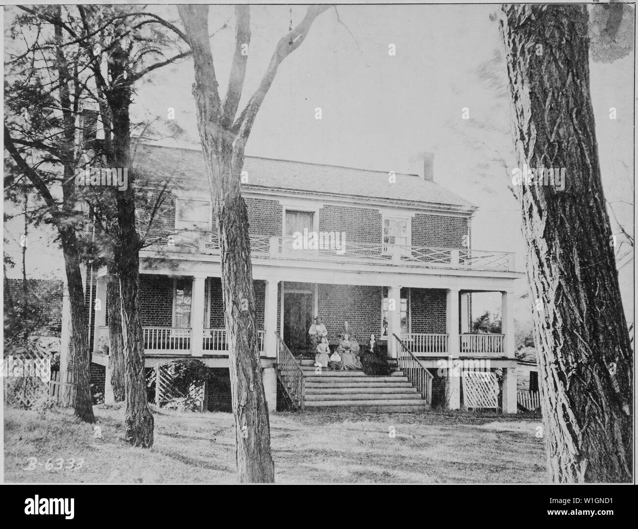 Mclean House, Appomattox Court House, Va., where the capitulation was ...