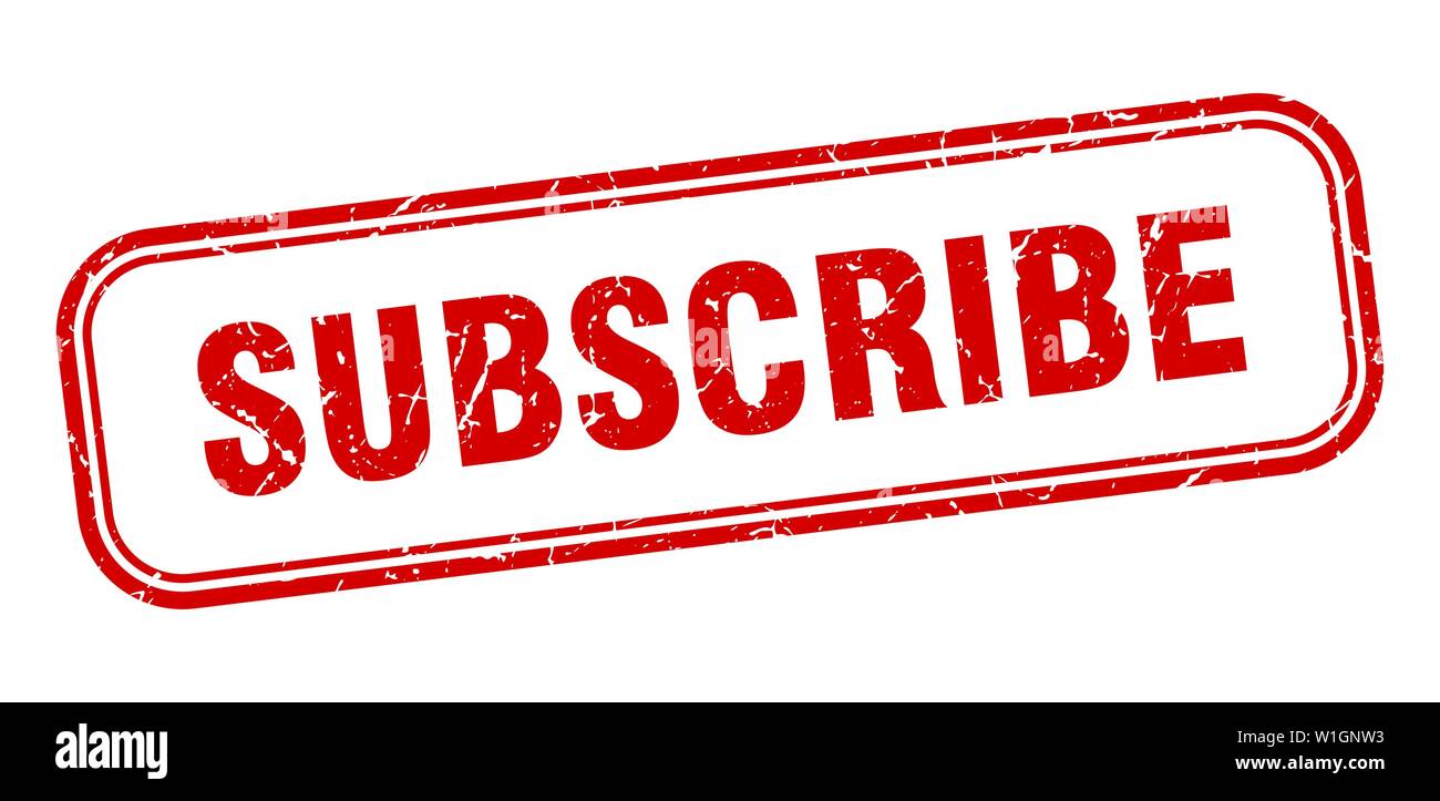 subscribe stamp. subscribe square grunge sign. subscribe Stock Vector ...