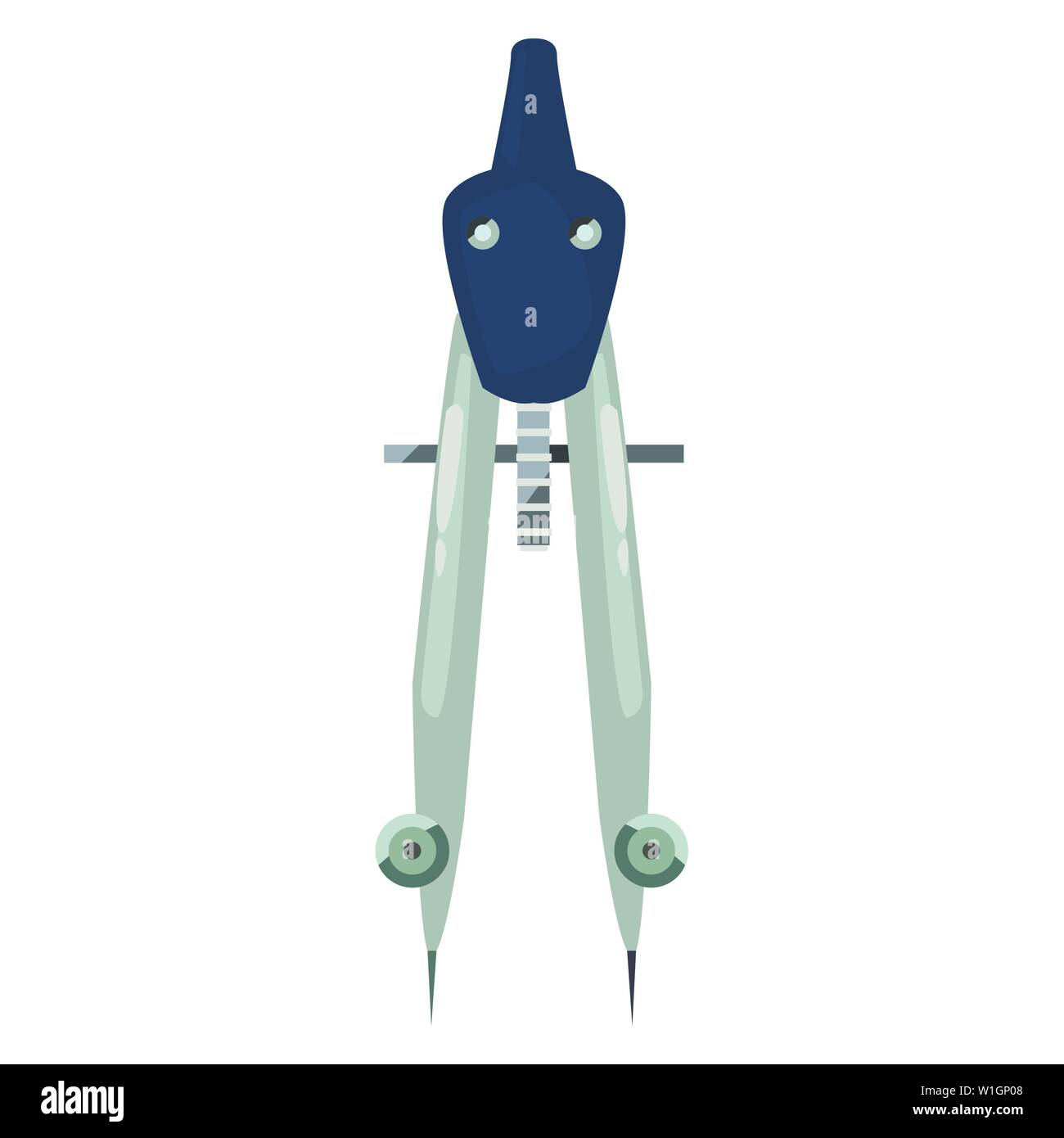 compass school on white background vector illustration Stock Vector ...