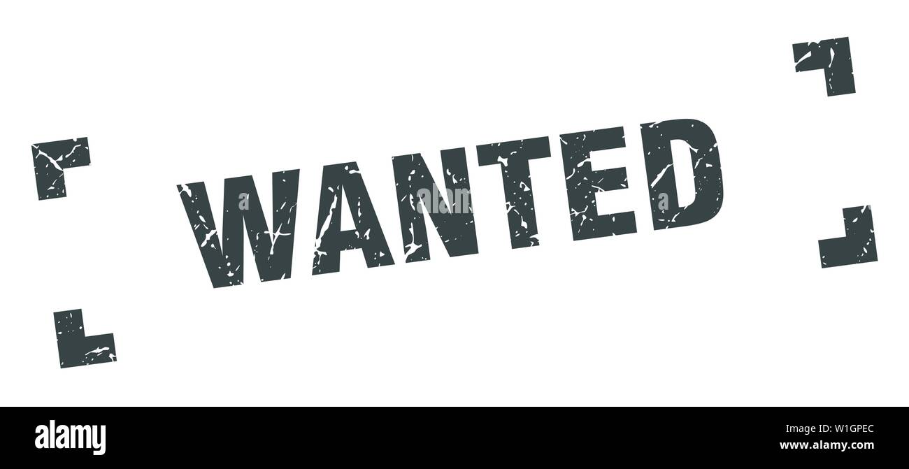 Wanted stamp vector Black and White Stock Photos & Images - Alamy