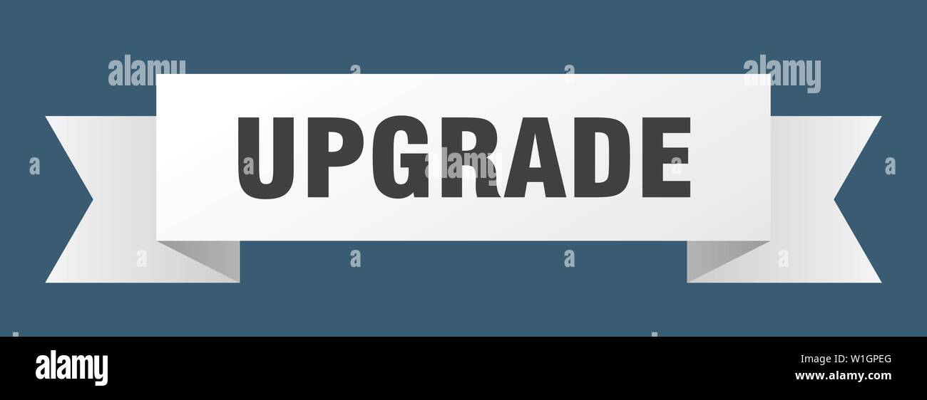 upgrade ribbon. upgrade isolated sign. upgrade banner Stock Vector ...
