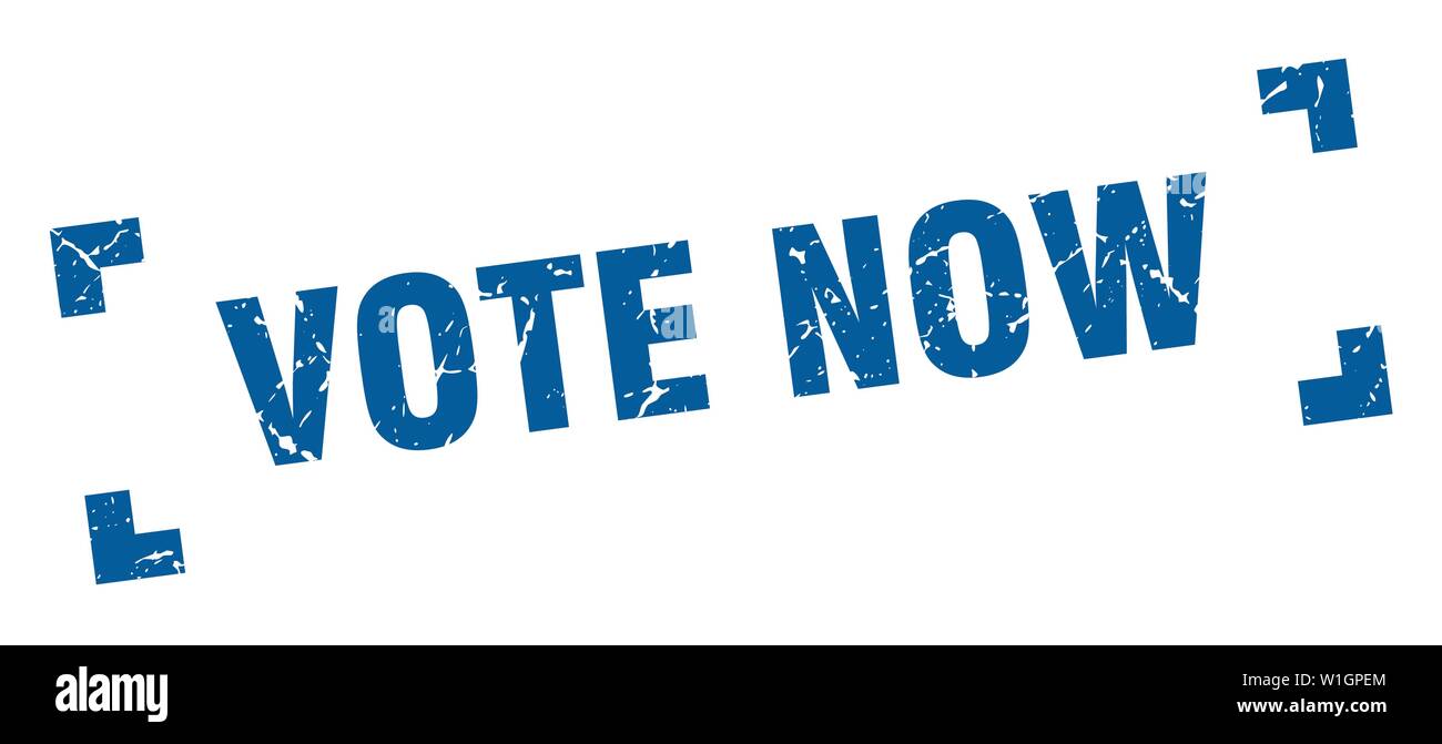 Vote now sticker square hi-res stock photography and images - Alamy
