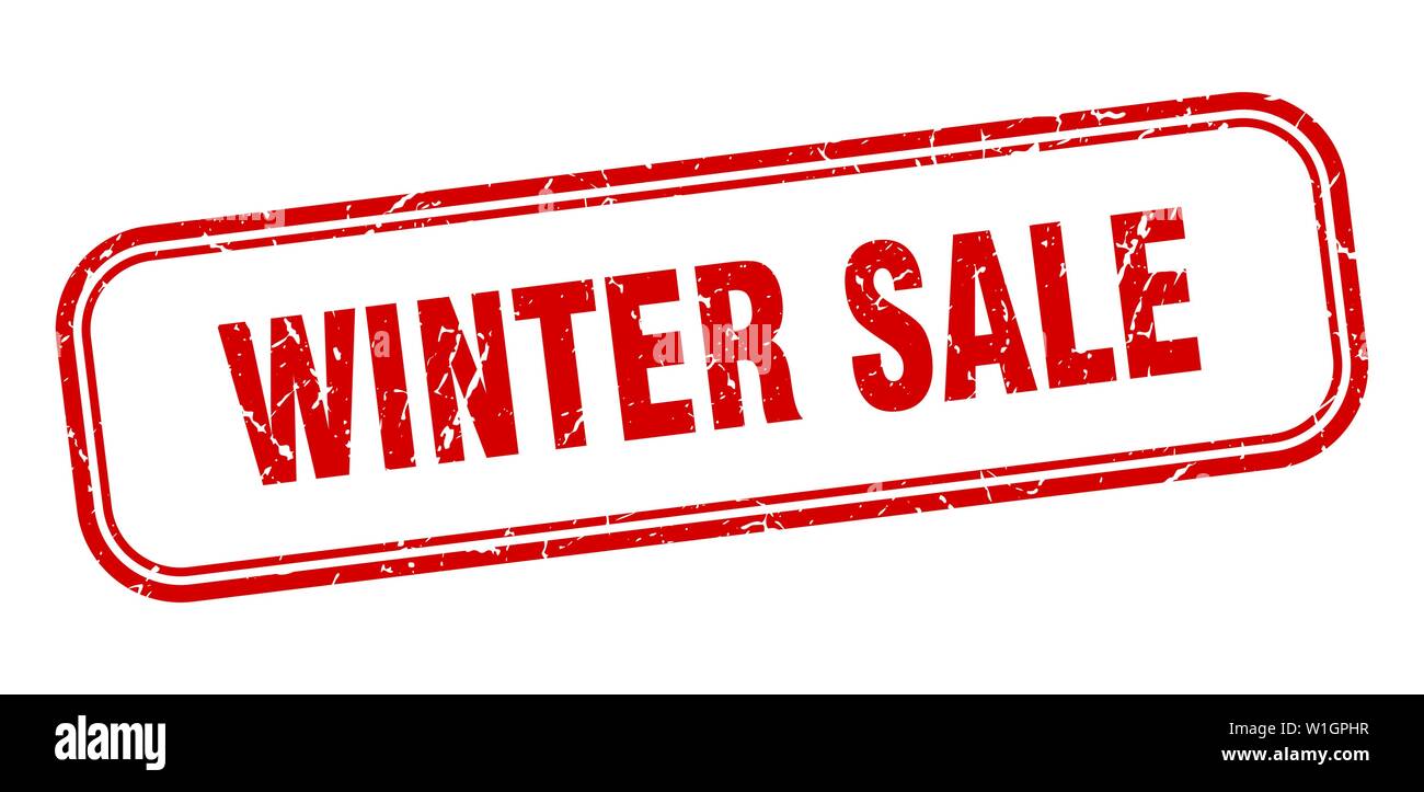 winter sale stamp. winter sale square grunge sign. winter sale Stock ...