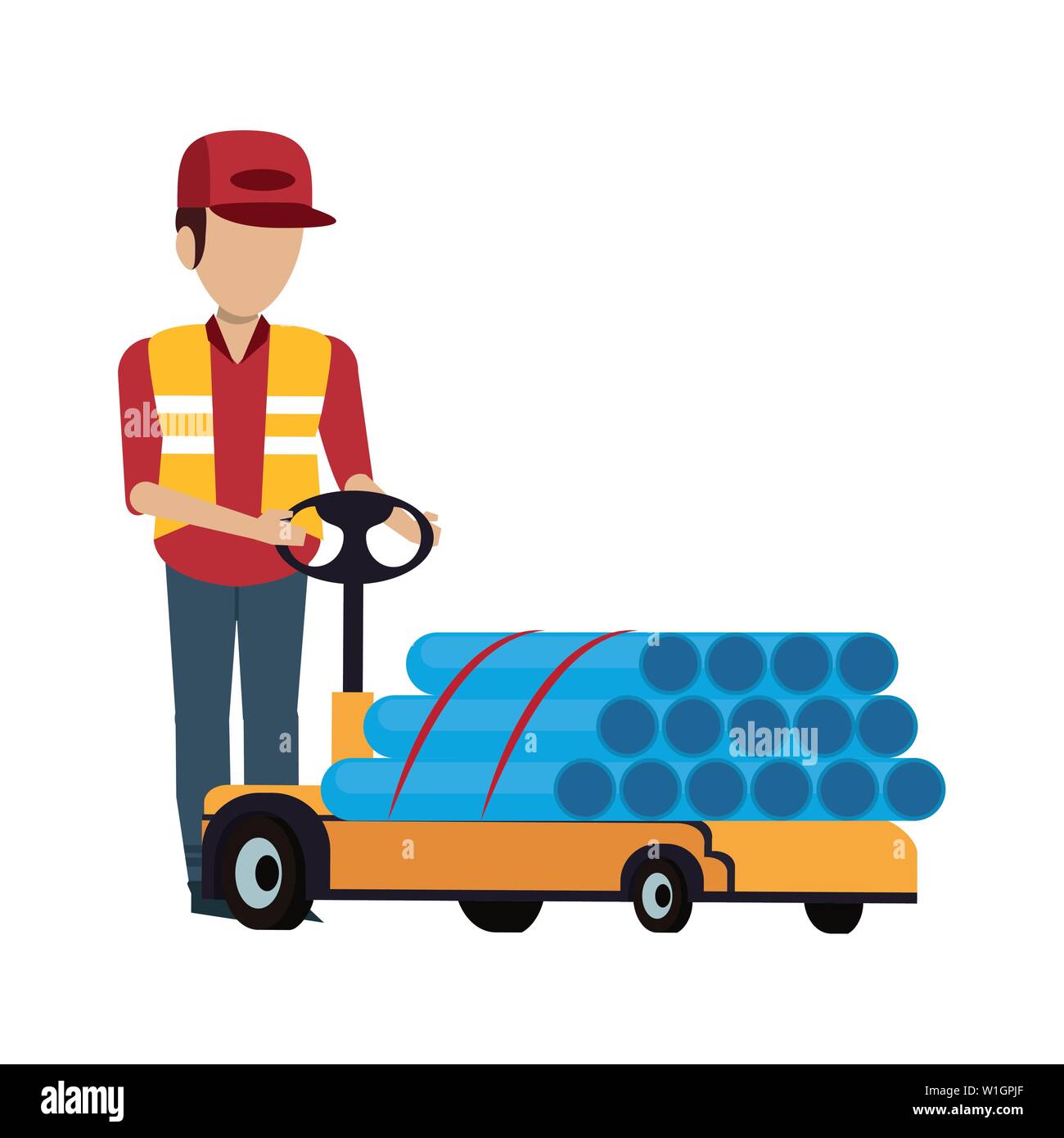 Job logistics profession warehouse Stock Vector Images - Alamy