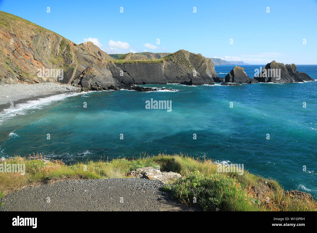 Hartland Quay, North Devon, England, UK Stock Photo - Alamy