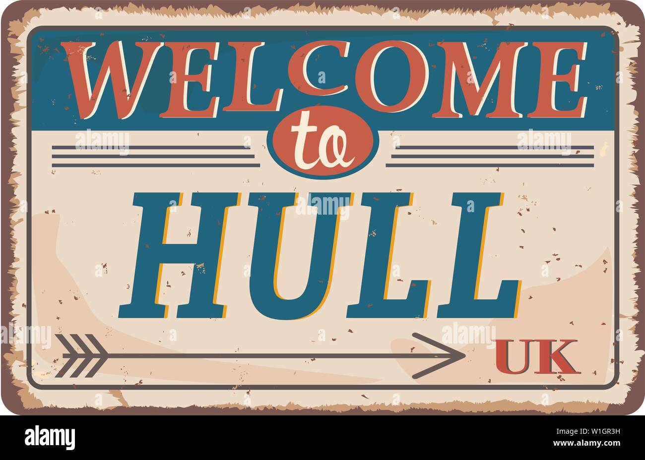 Welcome to hull Stock Vector Images - Alamy