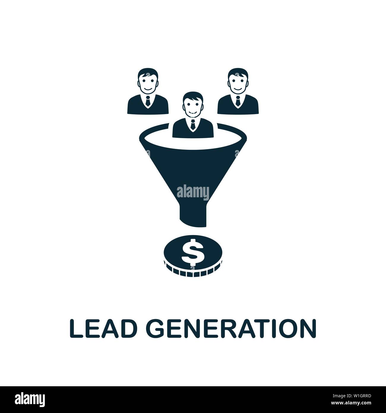 Lead Generation vector icon symbol. Creative sign from crm icons ... Lead Generation vector icon symbol. Creative sign from crm icons ...