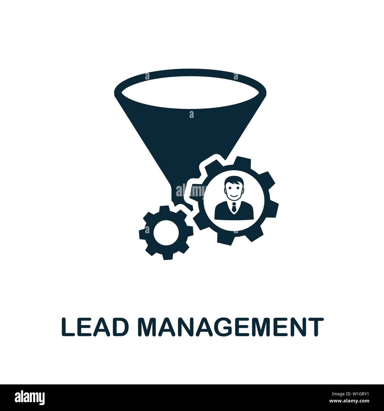 Lead Management vector icon symbol. Creative sign from crm icons ... Lead Management vector icon symbol. Creative sign from crm icons ...