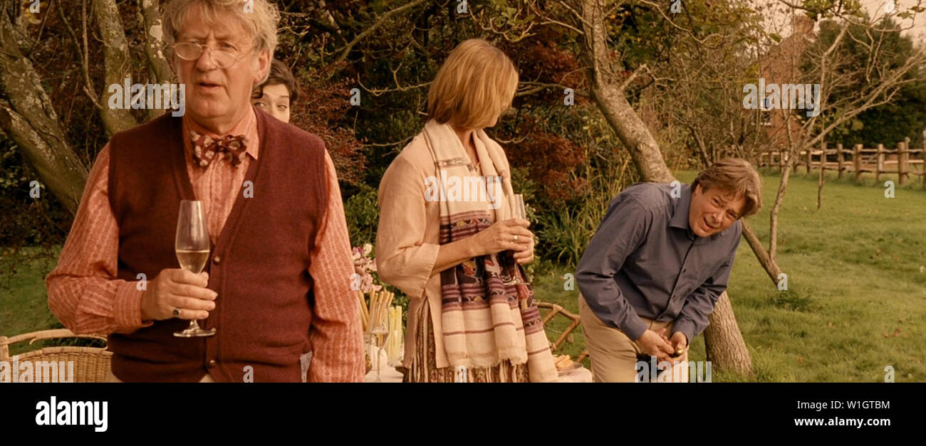 London. UK. Roger Allam, Pippa Haywood and John Bett in @Peter Mountain ...