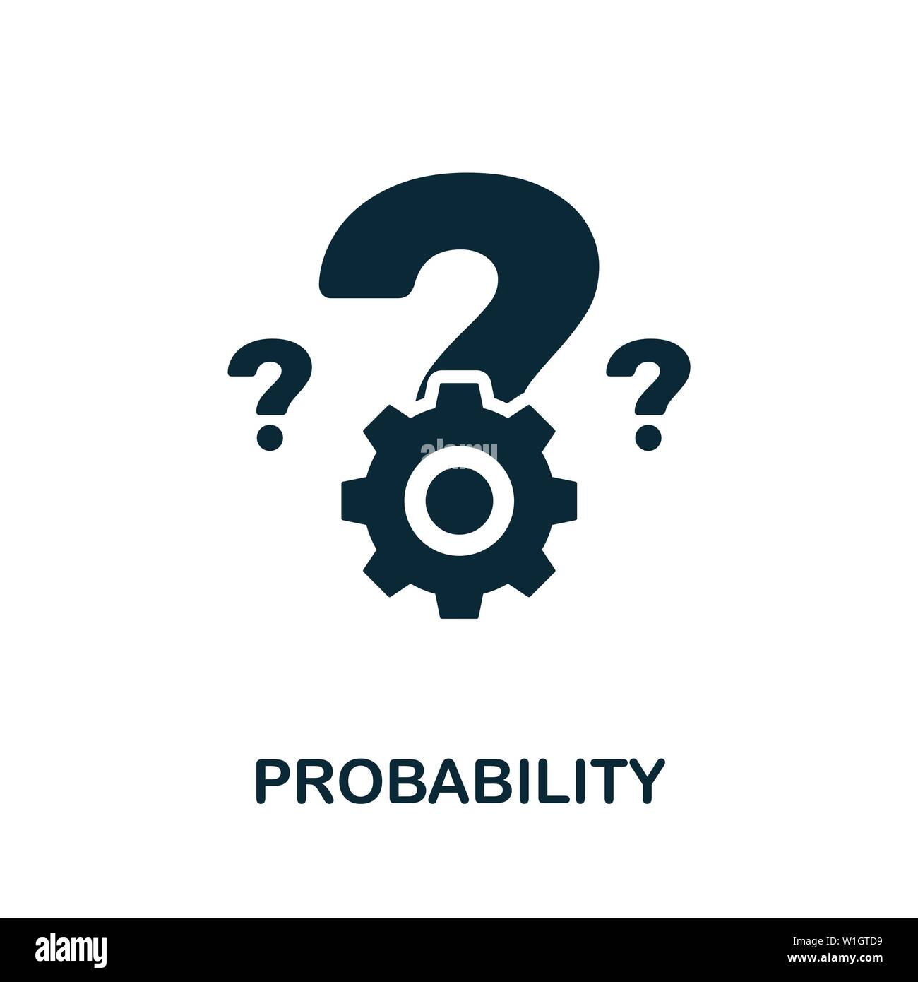 Probability vector icon symbol. Creative sign from crm icons collection ... Probability vector icon symbol. Creative sign from crm icons collection ...