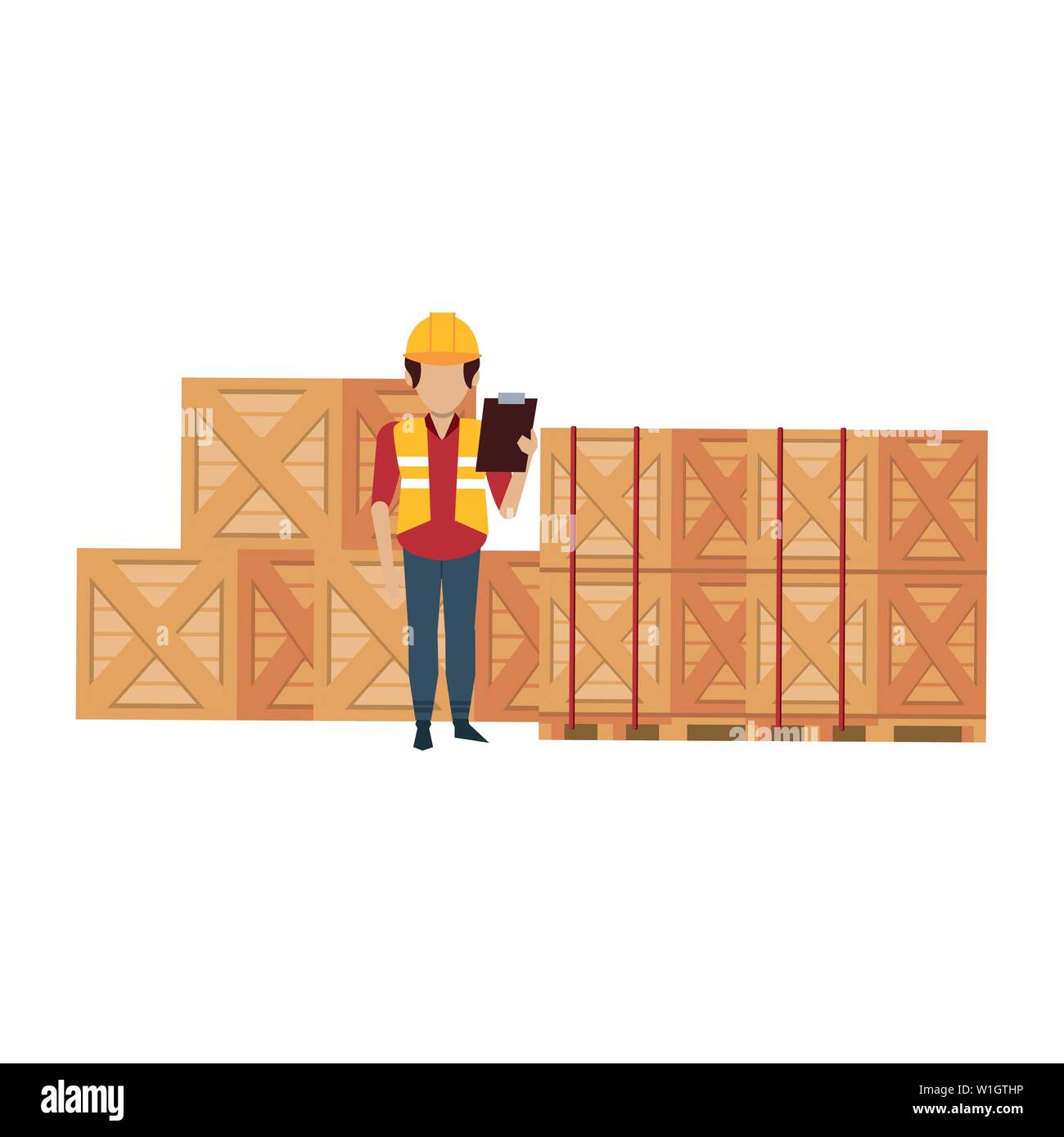 Job logistics profession warehouse Stock Vector Images - Alamy
