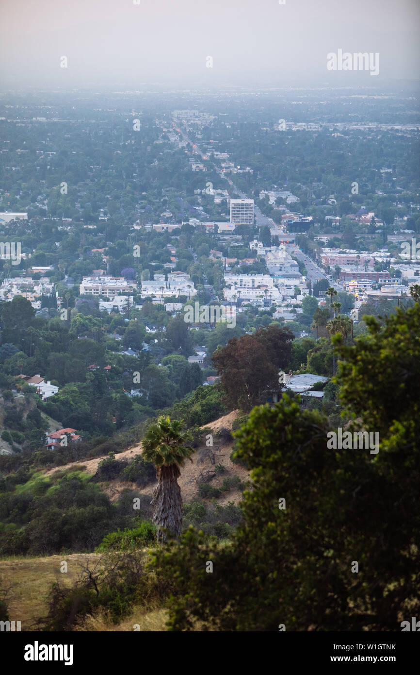 Aerial view of hollywood hills hi-res stock photography and images - Alamy