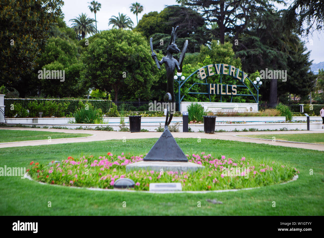 Beverly Hills Sign, Beverly Hills, Los Angeles, California, USA Stock ...
