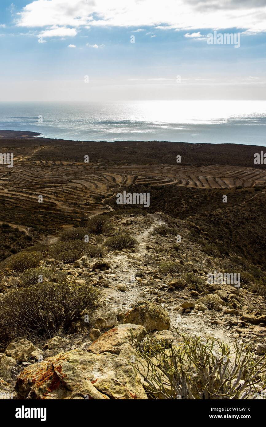 Ocean view over cliffs on the south of Tenerife Stock Photo - Alamy