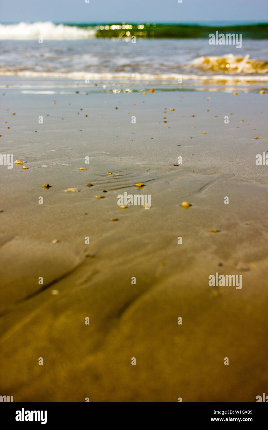 sand nature reflection sunset beach Stock Photo - Alamy