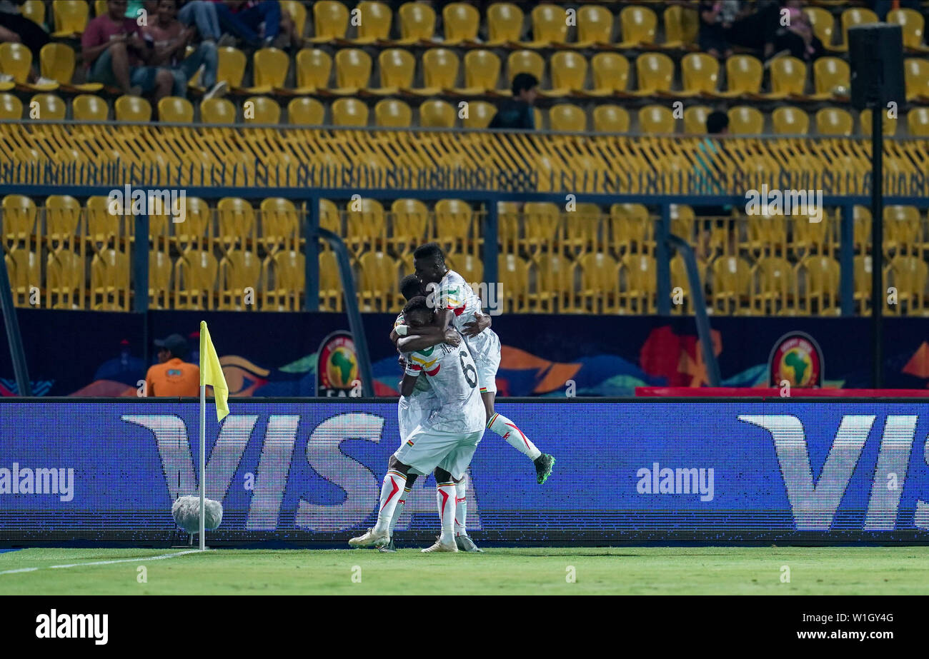 Ismailia, Egypt. 2nd July, 2019. Amadou Haidara of Mali celebrating ...
