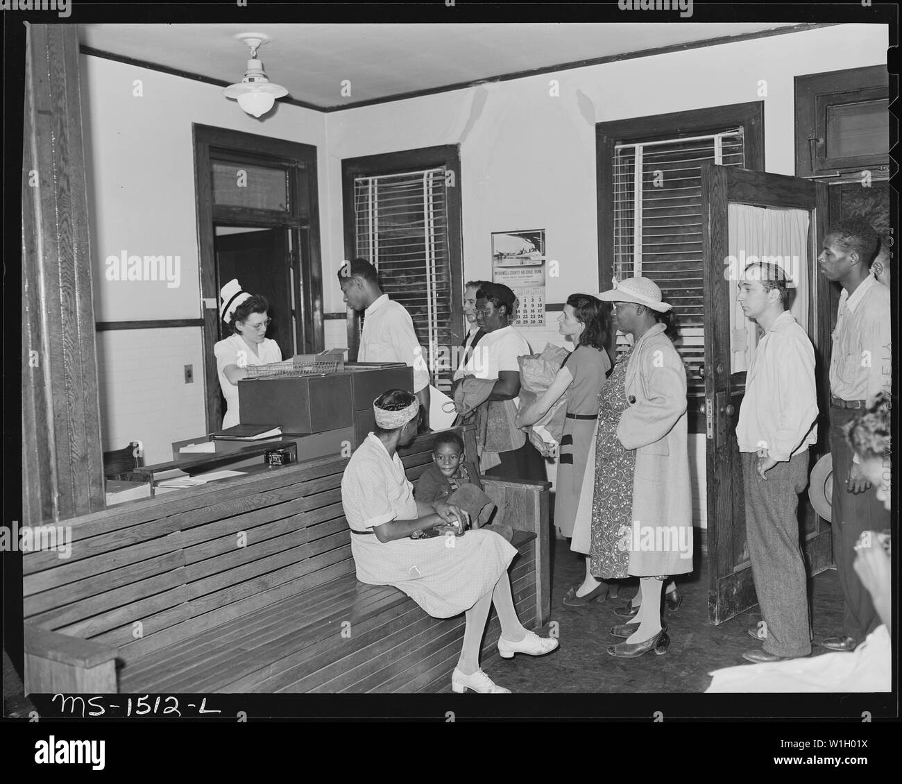 Mrs. Eva Ruth Gray, RN., receives patients at the clinic and gets out ...