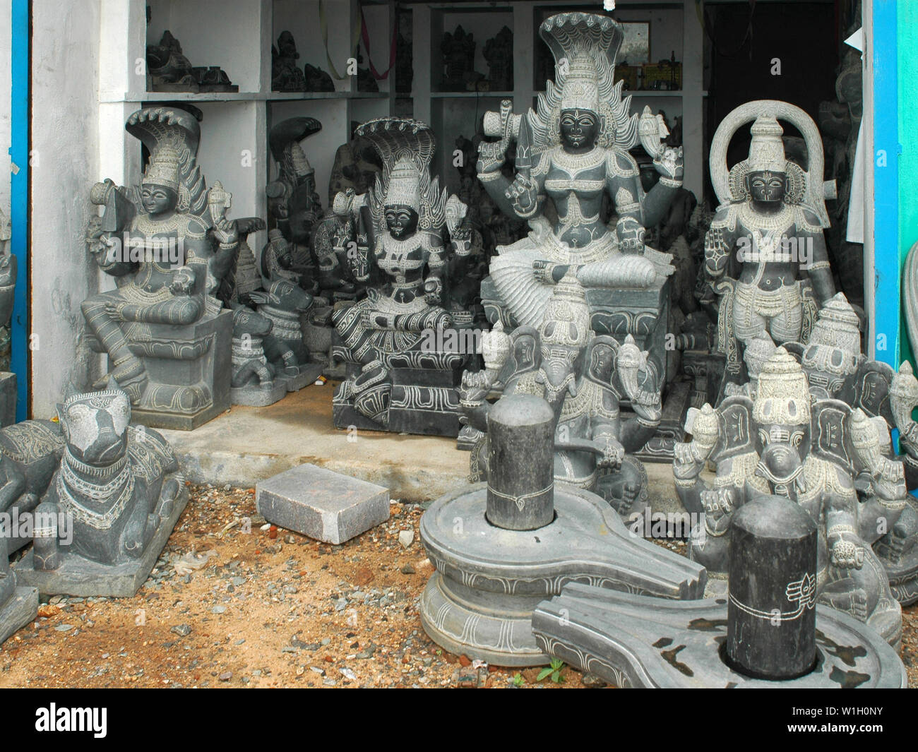 Stone statues, Mahabalipuram, Tamil Nadu, India Stock Photo - Alamy
