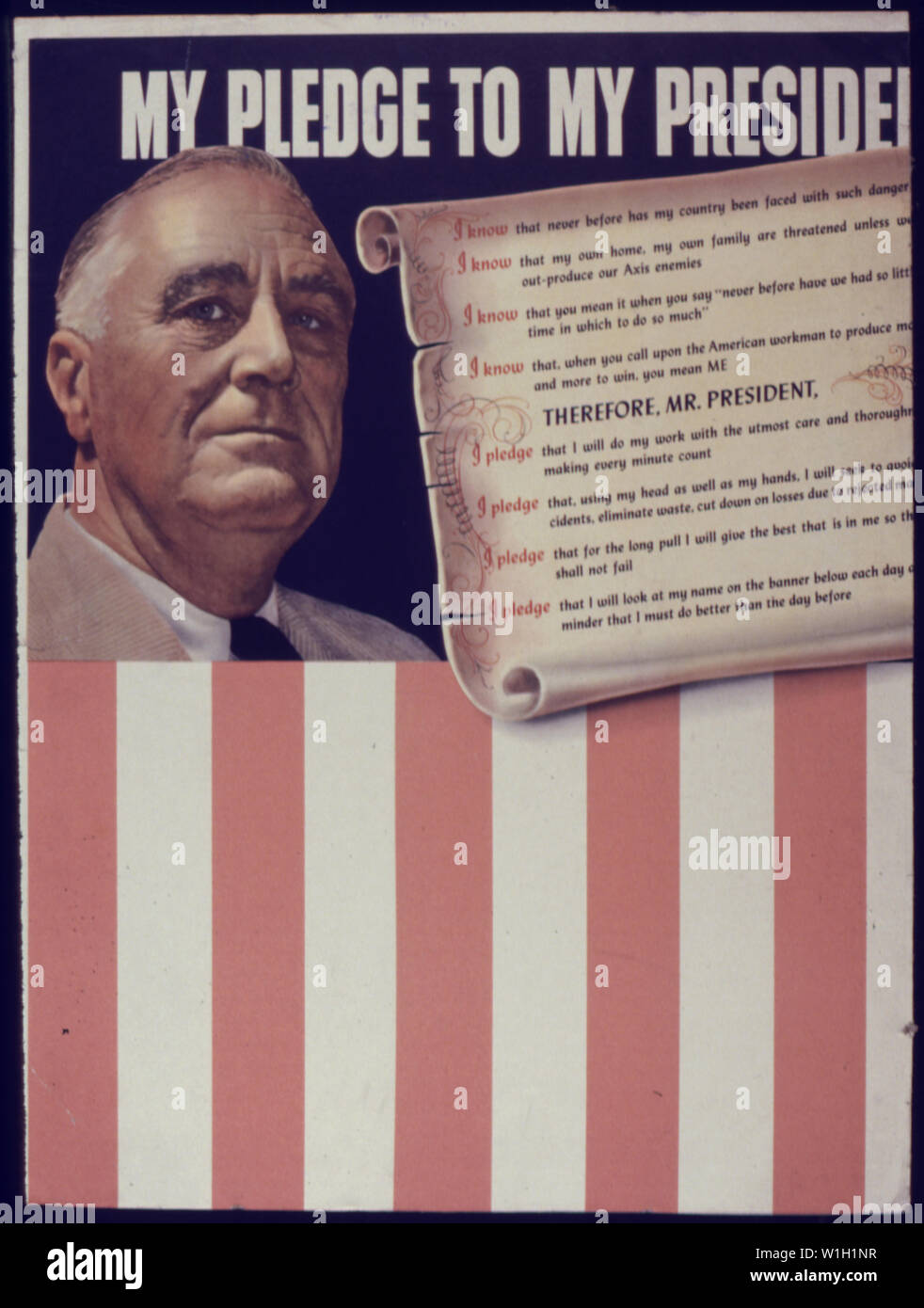 My Pledge to My President Stock Photo - Alamy