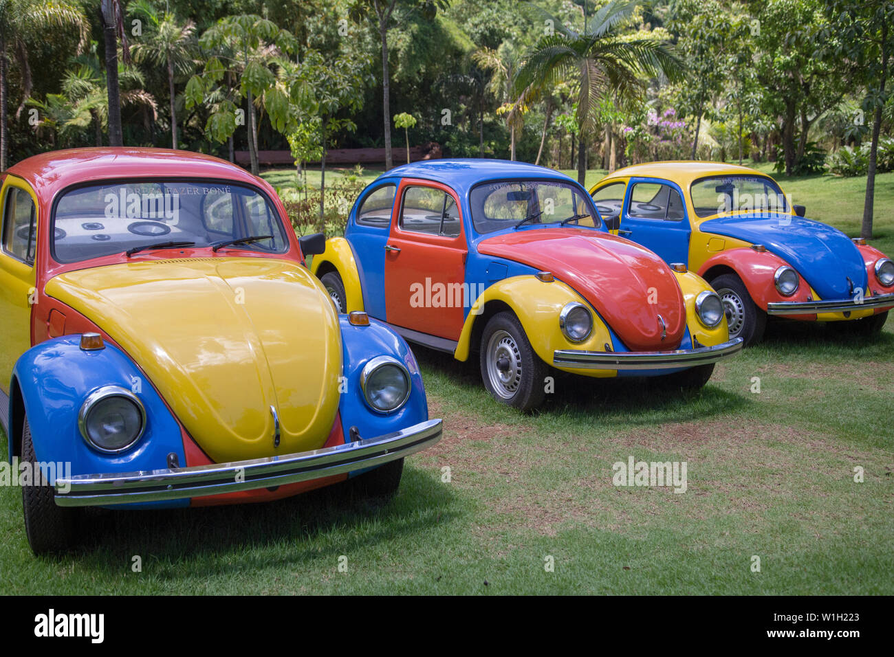 BRUMADINHO, BRAZIL - March 6, 2015: Colored cars of Troca-Troca by ...