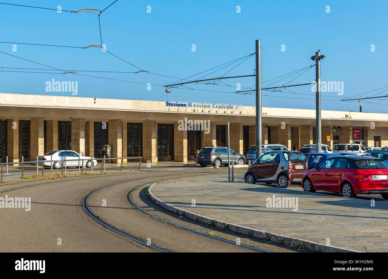 Messina, Italy - May 9, 2018: Building of Messina Centrale, main ...