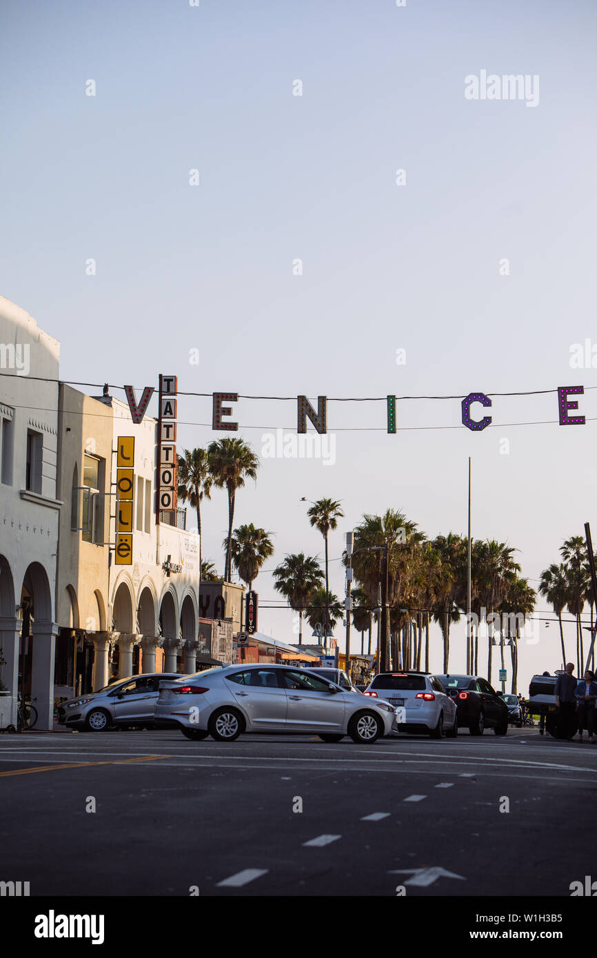 Venice beach sign hi-res stock photography and images - Alamy