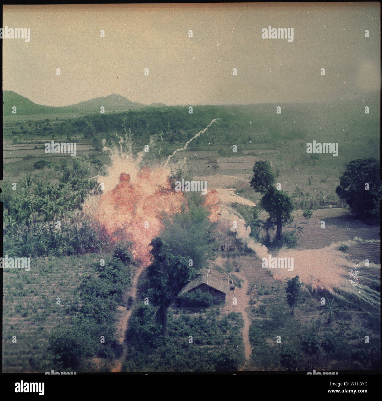 Vietnam War Napalm Strike