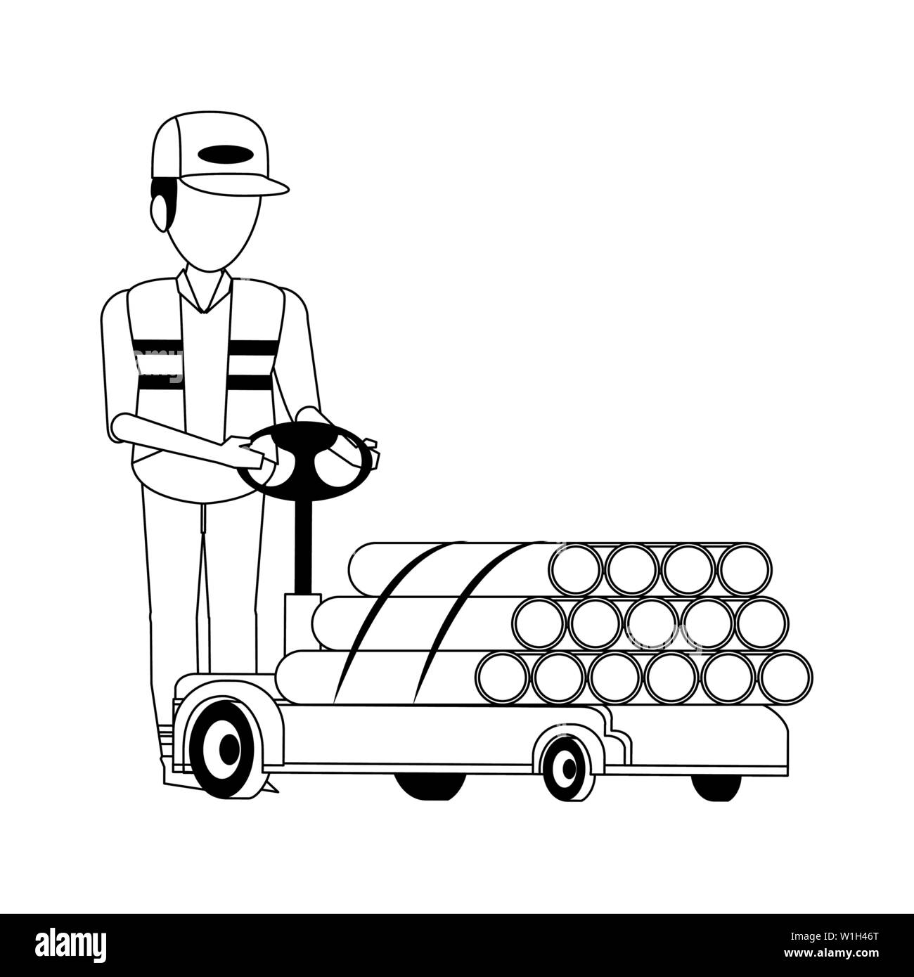 Job logistics profession warehouse Stock Vector Images - Alamy