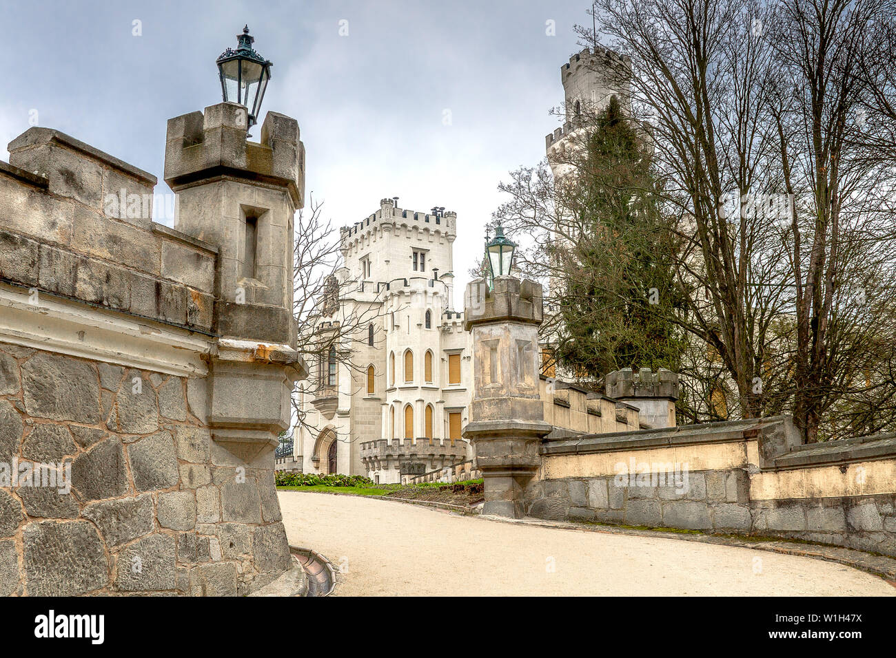 Czech Republic. Hluboka-nad-Vltavou. Castle Hluboka Stock Photo - Alamy