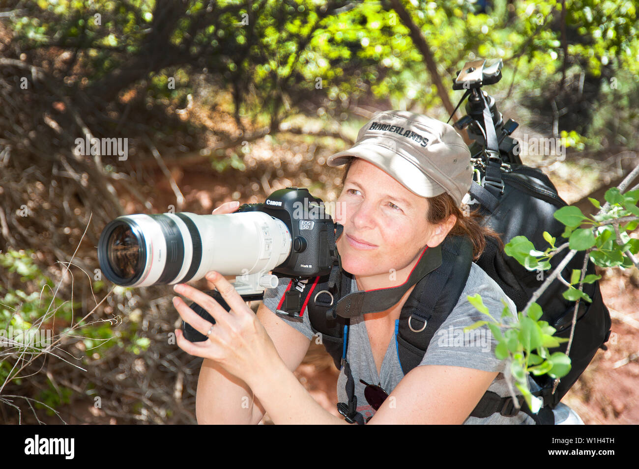 Conservation photographer Krista Schlyer during a workshop with the ...