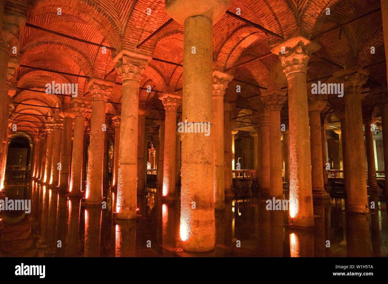 This underground cistern in Istanbul, Turkey, original known as the ...