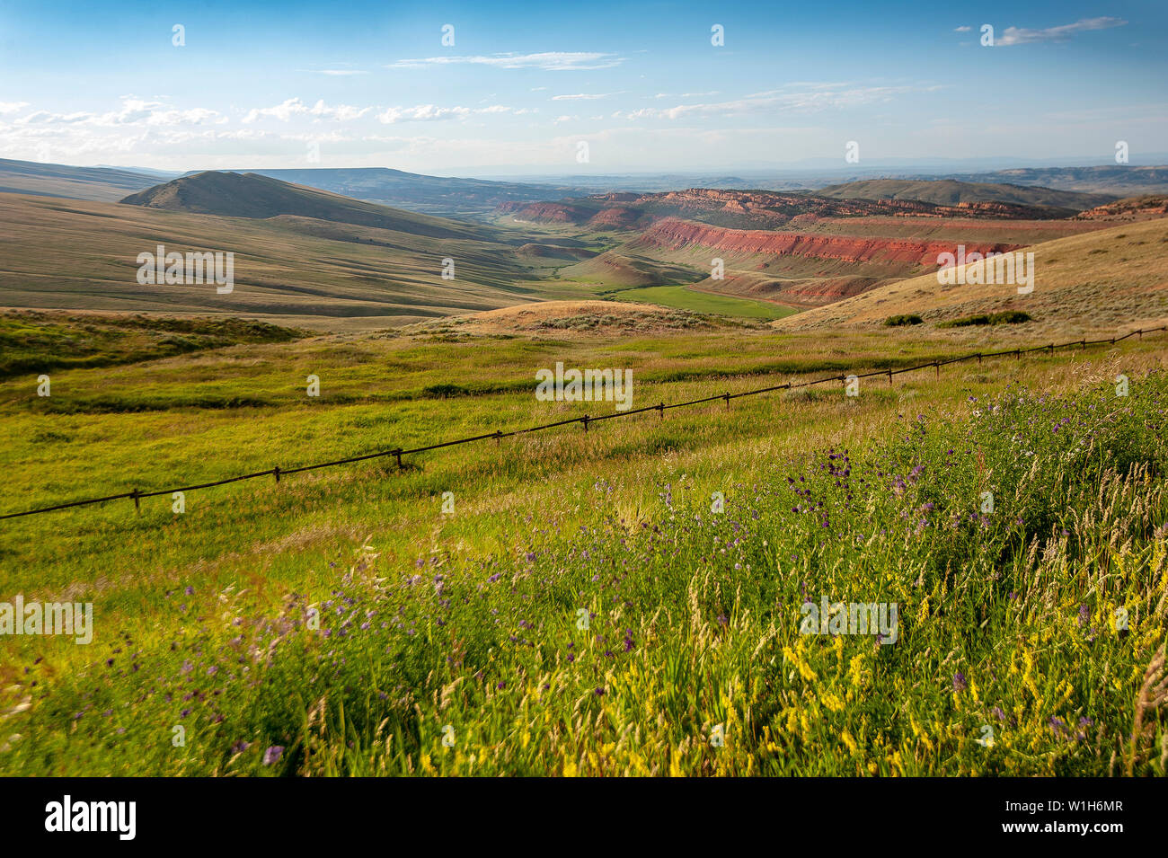 Contrasting colors in Red Canyon south of Lander, Wyoming. Backroads ...