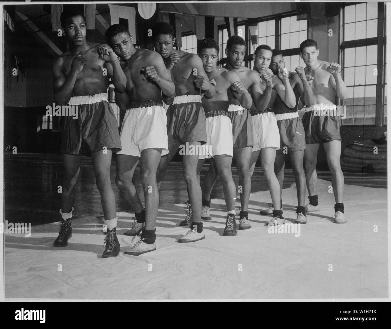 Negro boxing champions at Great Lakes, IL., 03/03/1943 Stock Photo - Alamy