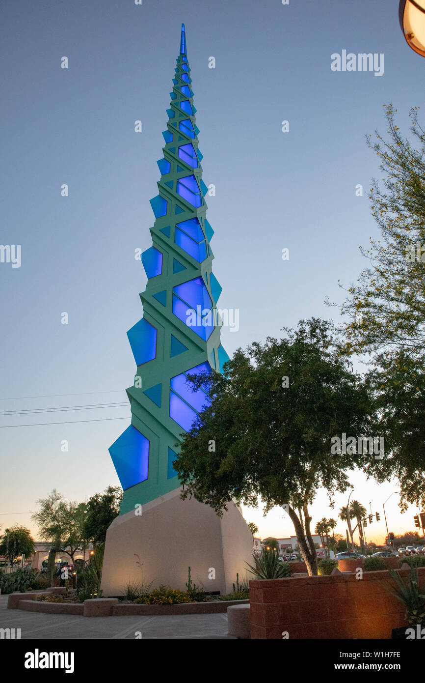 Scottsdale, Arizona / USA June 20, 2019: Frank Lloyd Wright Spire Stock ...